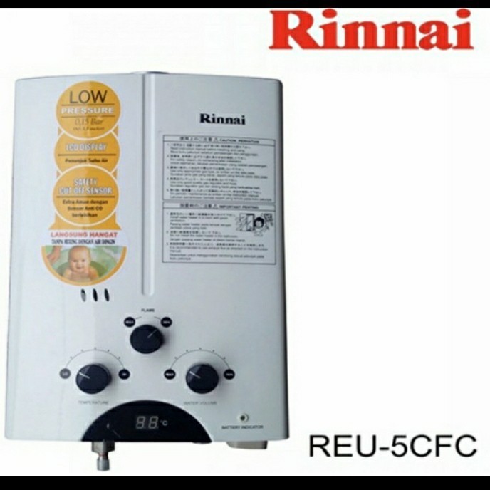 Jual Rinnai REU5CFC Water Heater Pemanas Air Gas LPG 5 Liter REU-5CFC | Shopee Indonesia