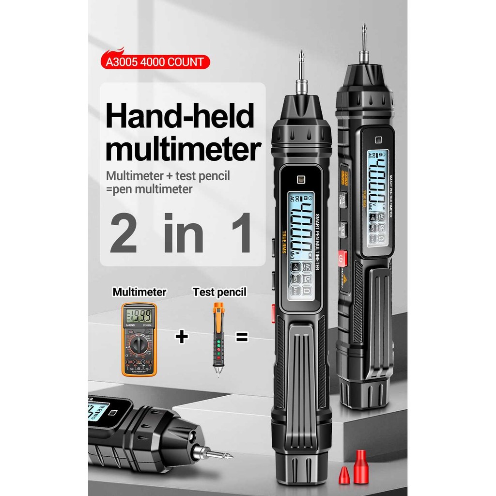 Jual TQK - ANENG Digital Multimeter Pen Voltage Tespen Tester Pen ...