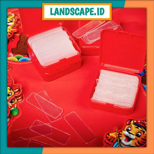 Jual LS Sticker Double Tape Gel 2 Sisi 1 Box Isi 60 pcs Isolasi Bening ...