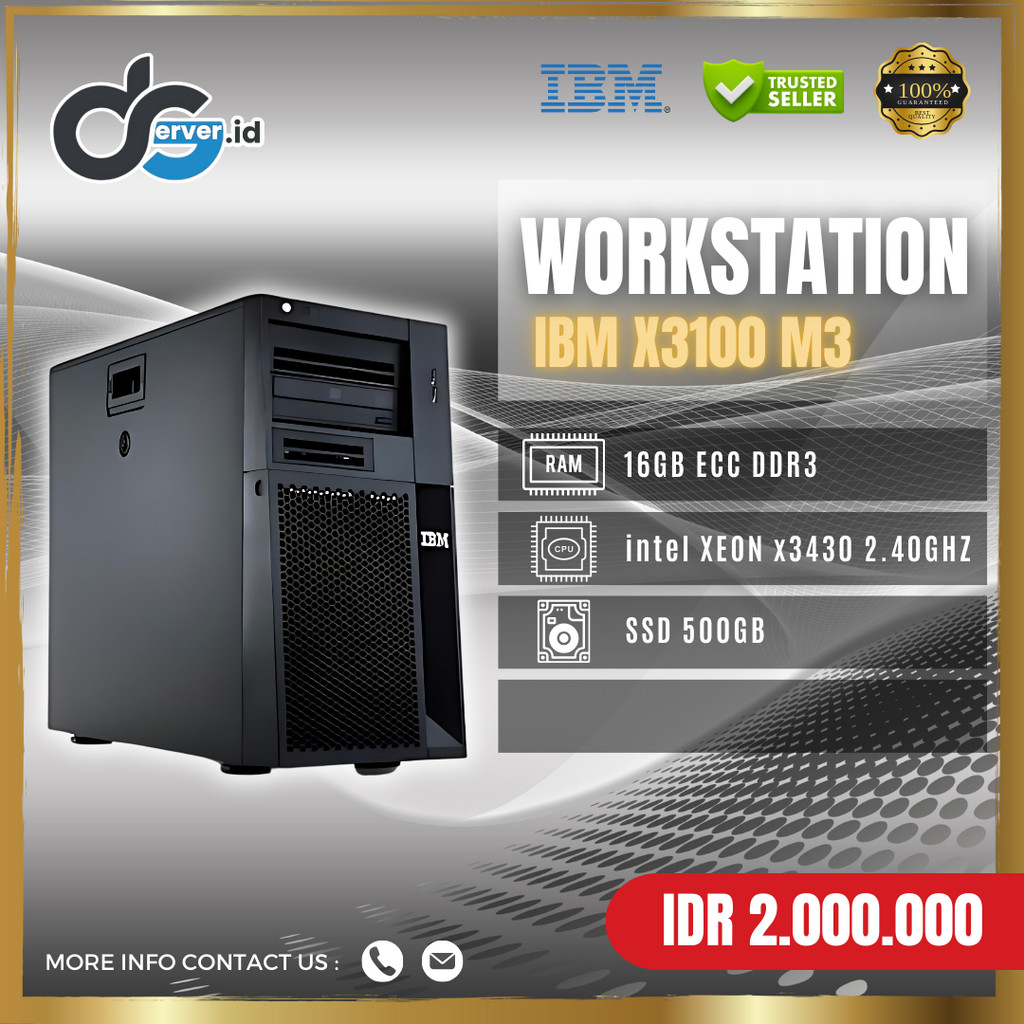 Jual IBM X3100 M3 Workstation Tower Server | Shopee Indonesia
