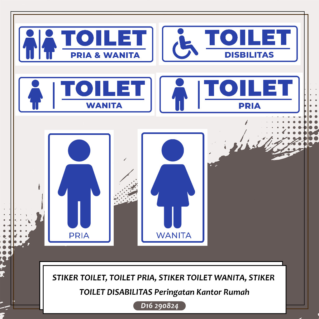 Jual STIKER TOILET, TOILET PRIA, STIKER TOILET WANITA, STIKER TOILET ...