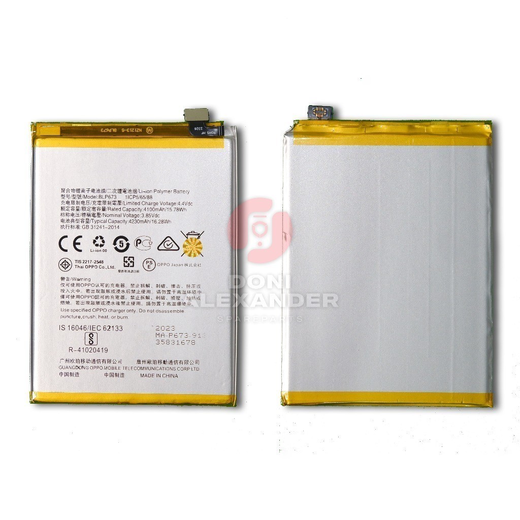 Jual BATERAI BATRE OPPO A5 A3S A5S A7 A12 A11K A31 2020 BLP-673 BLP673 ...