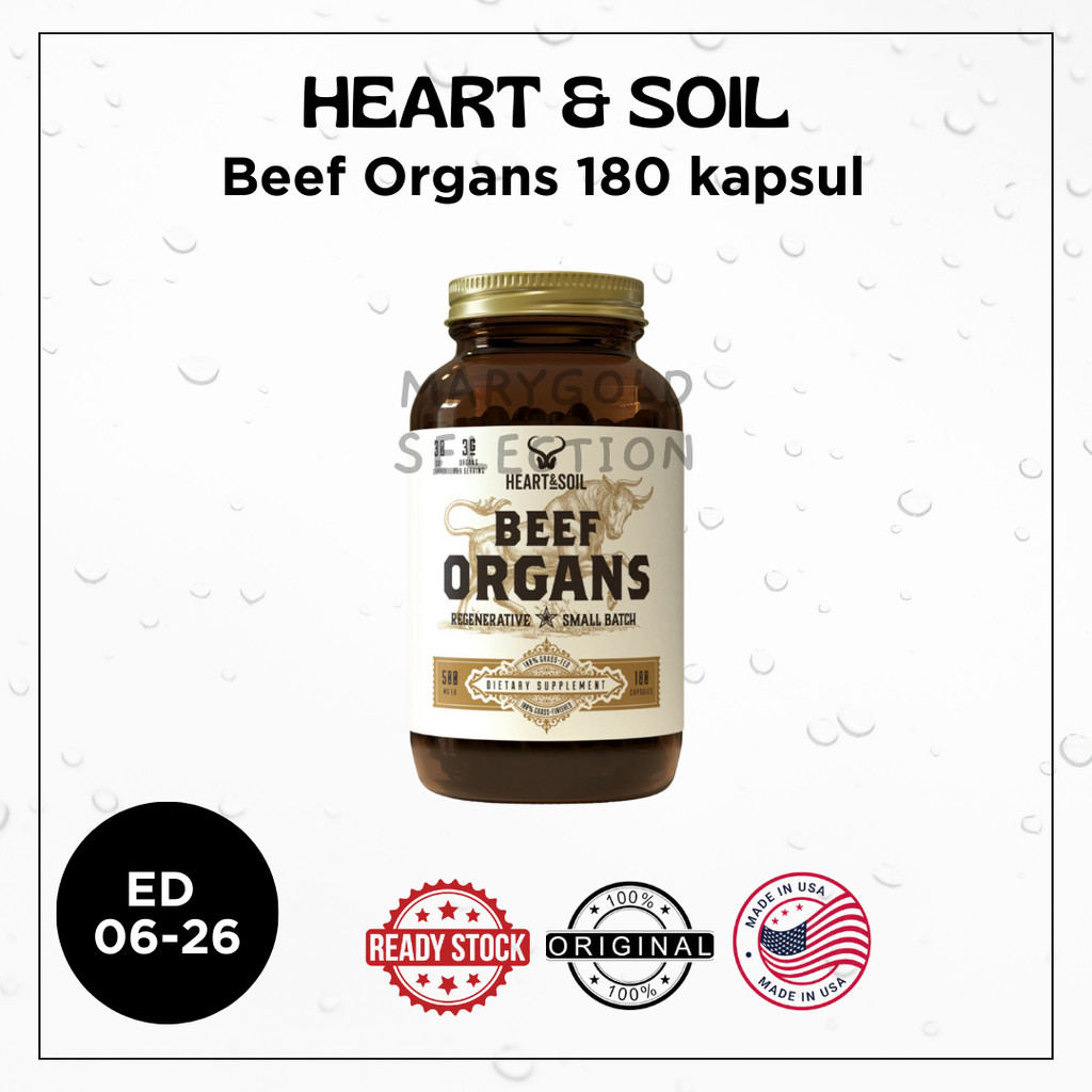 Jual Heart & Soil Beef Organs 180 kapsul multivitamin imunitas ...