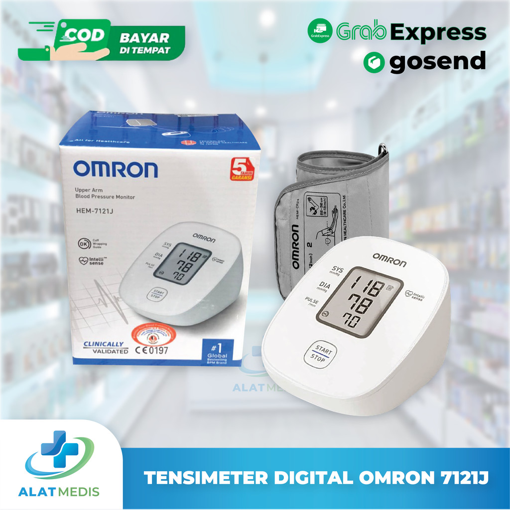 Jual Tensimeter Digital Omron HEM-7121J Alat Tensi Omron | Shopee Indonesia