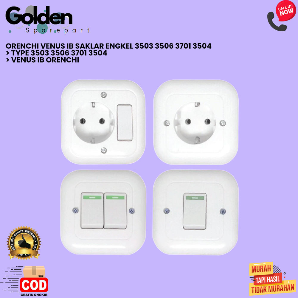 Jual ORENCHI VENUS IB SAKLAR ENGKEL 3503 3506 3701 3504 GOLDENS | Shopee Indonesia