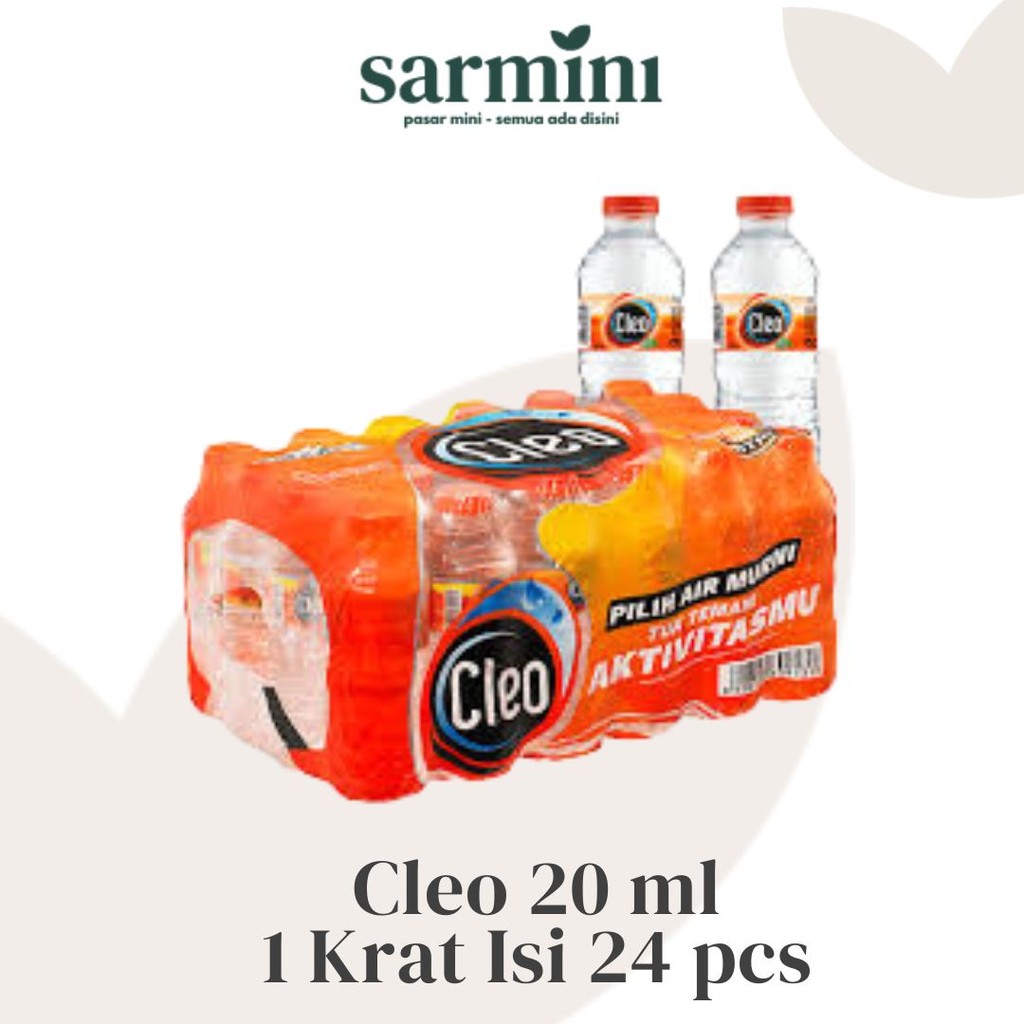 Jual Cleo Eco Smart Water 220ml 1 Krat Isi 24 pcs | Shopee Indonesia