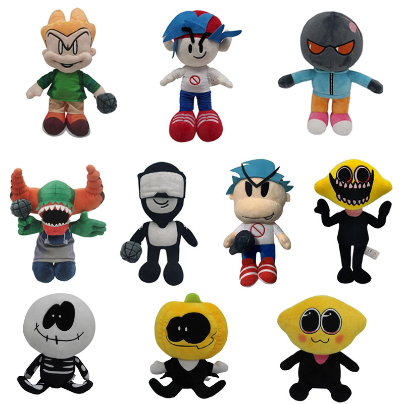 Jual 1pcs 20-26cm Friday Night Funkin Plush Doll Skid Pump Friday ...