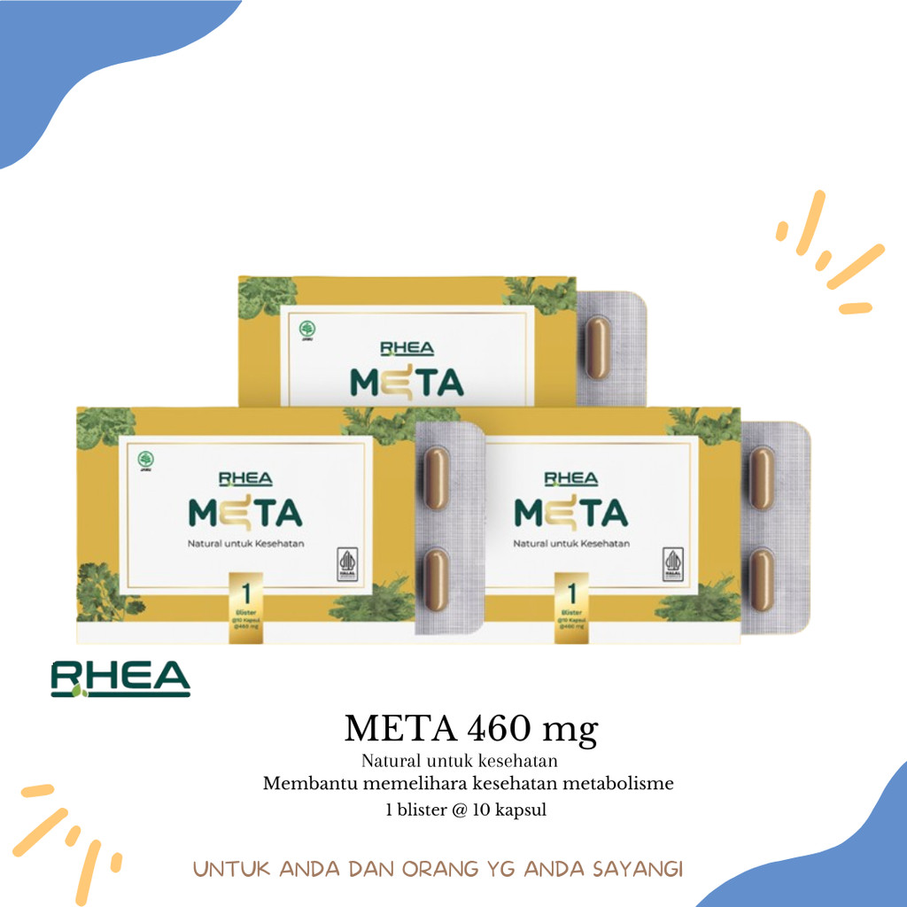 Jual RHEA META 460 MG 1 BLISTER (10 KAPSUL) | Shopee Indonesia