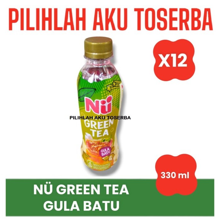 Jual NU Green Tea ROYAL JASMINE GULA BATU 330 ml - ( HARGA 12 botol ...