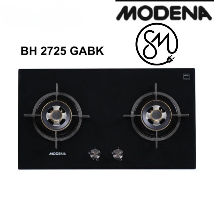 Jual Kompor Gas Tanam Modena BH 2725 GABK 2 Tungku HOB BH2725GABK ...