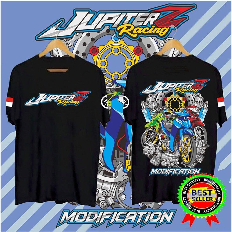 Jual COD Free Nama KAOS PRIA JUPITER-Z RACING MODIFICATION BLACK ...