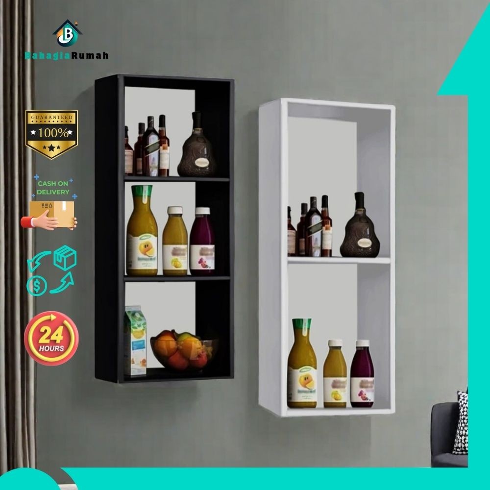 Jual Rak Showcase Dinding Vertical Horizontal Multiguna Penyimpanan ...