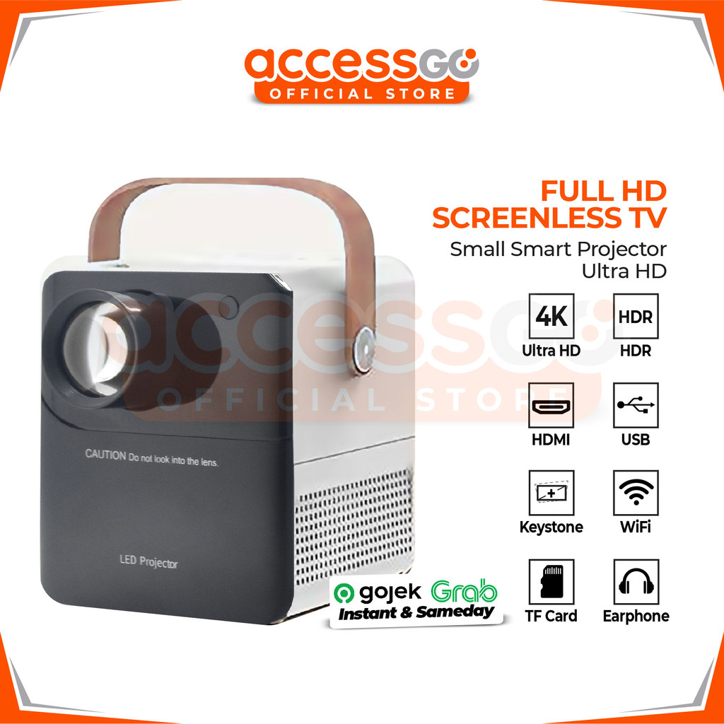 Jual Proyektor Android Smart Projector UltraHD 4K 1024 Screenless TV | Shopee Indonesia