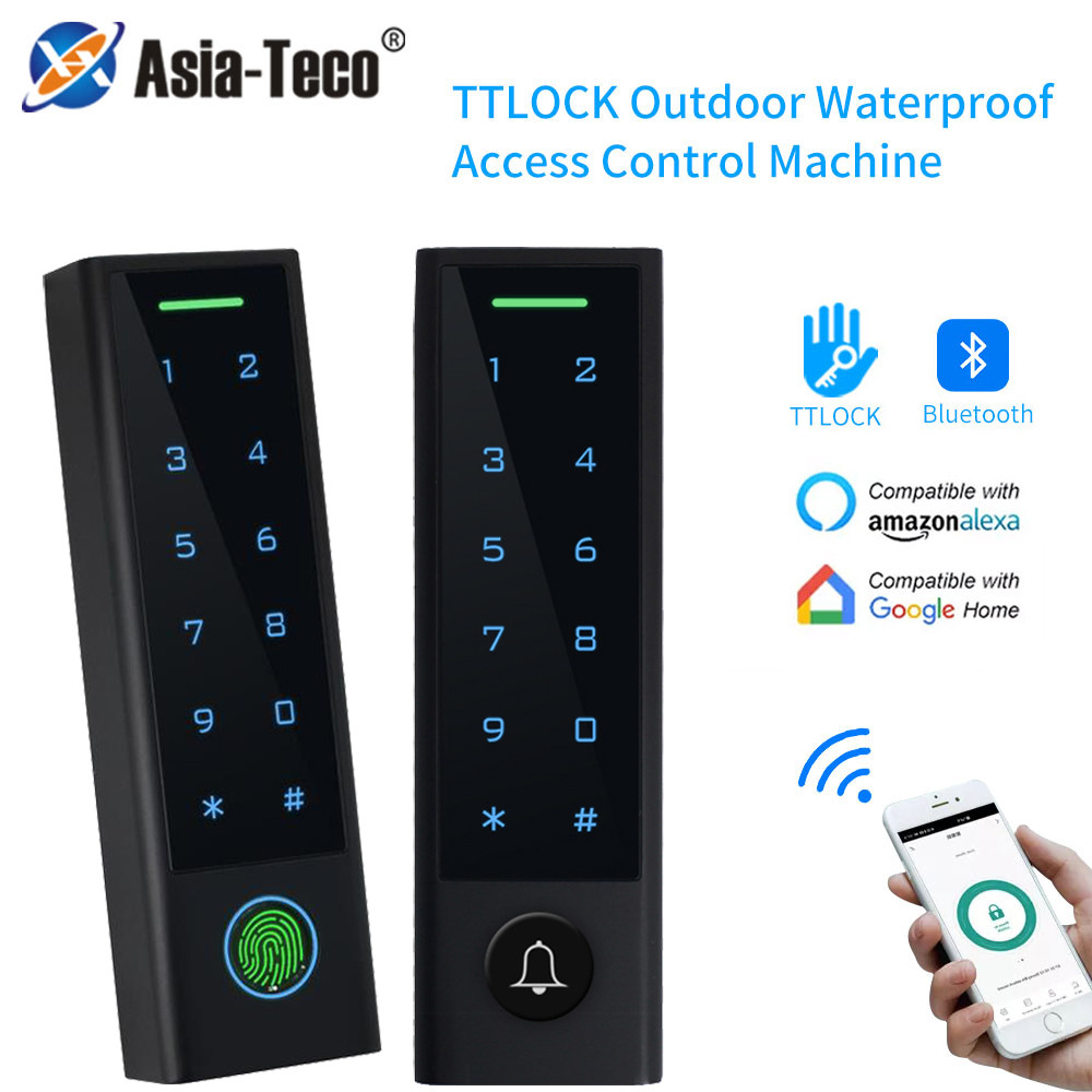 Jual Fingerprint Access Control Keyboard or Doorbell Keypad TTLock App Bluetooth Opener RF IC ...