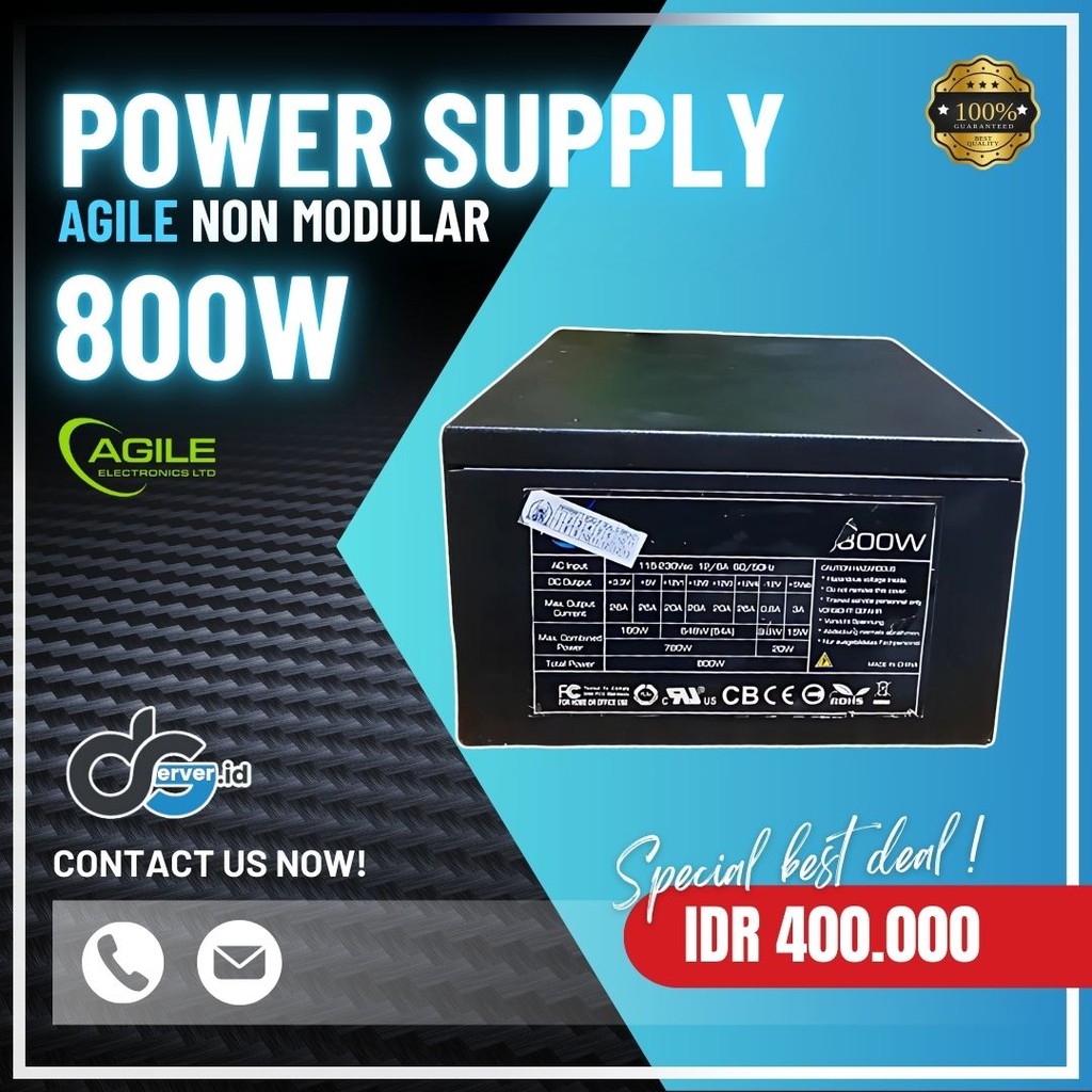 Jual PSU Agile 800Watt Non Modular | Shopee Indonesia
