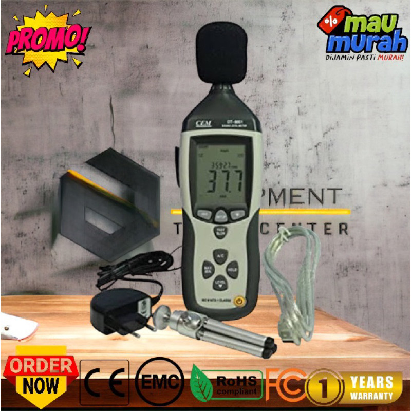 Jual Sound Level Meter CEM Instruments DT-8852 Data Logger DT8852 ...