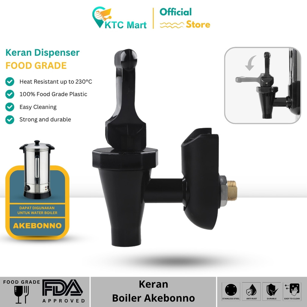 Jual Keran Boiler AKEBONNO Stainless Dispenser Air Kran Air Panas Kran ...