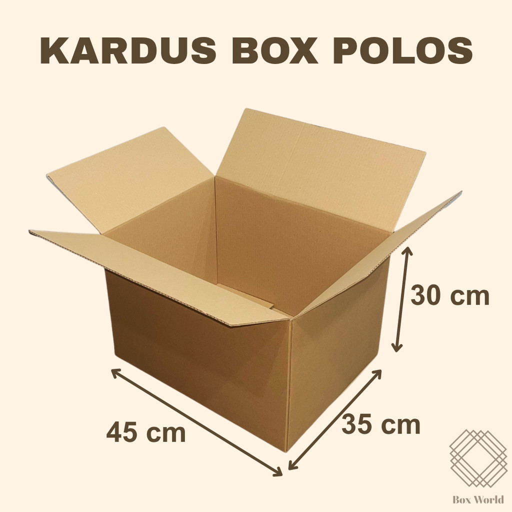 Jual KARDUS / KARTON / BOX / PACKING / PACKAGING COKLAT POLOS ...