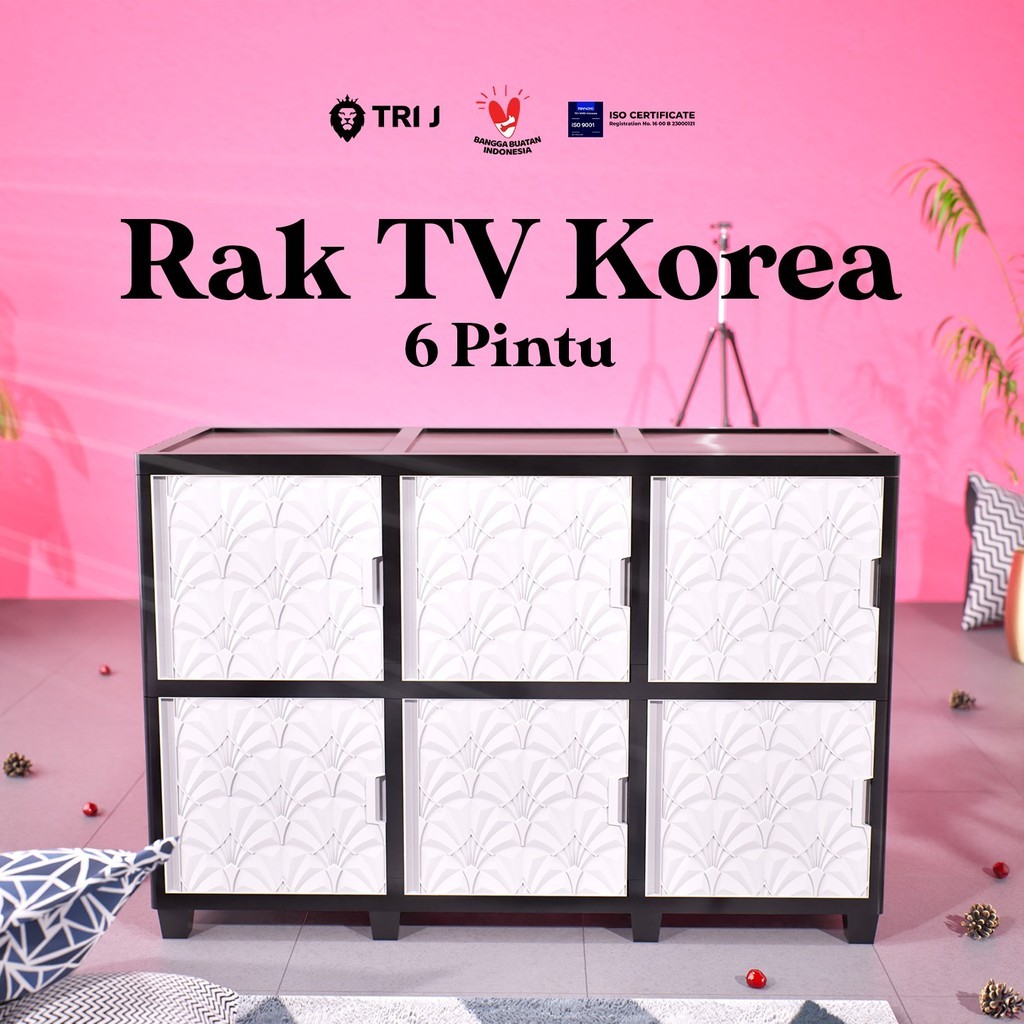 Jual LEMARI PLASTIK 6 PINTU | RAK TV KOREA | RAK PAKAIAN | RAK BARANG ...