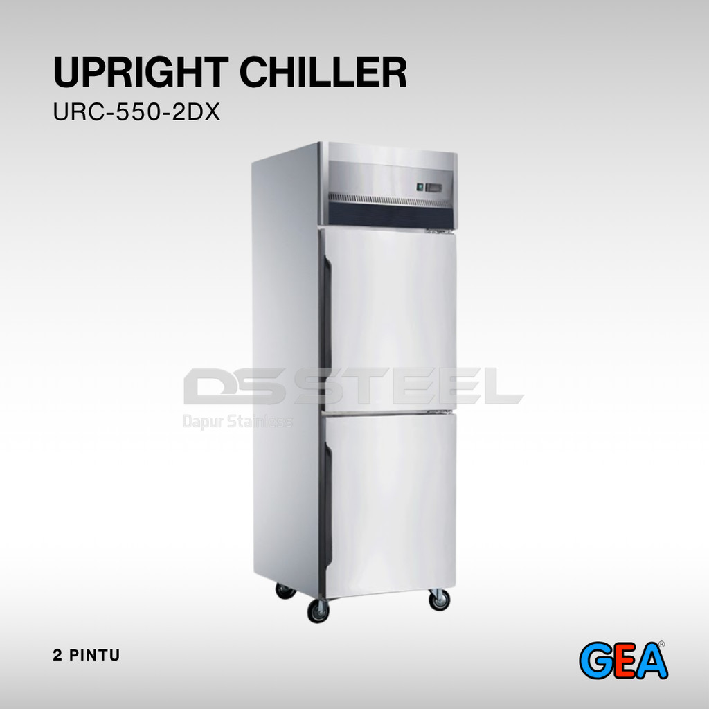 Jual GEA S/S Upright Chiller URC-550-2DX / Up Right Chiller URC 550 2DX ...