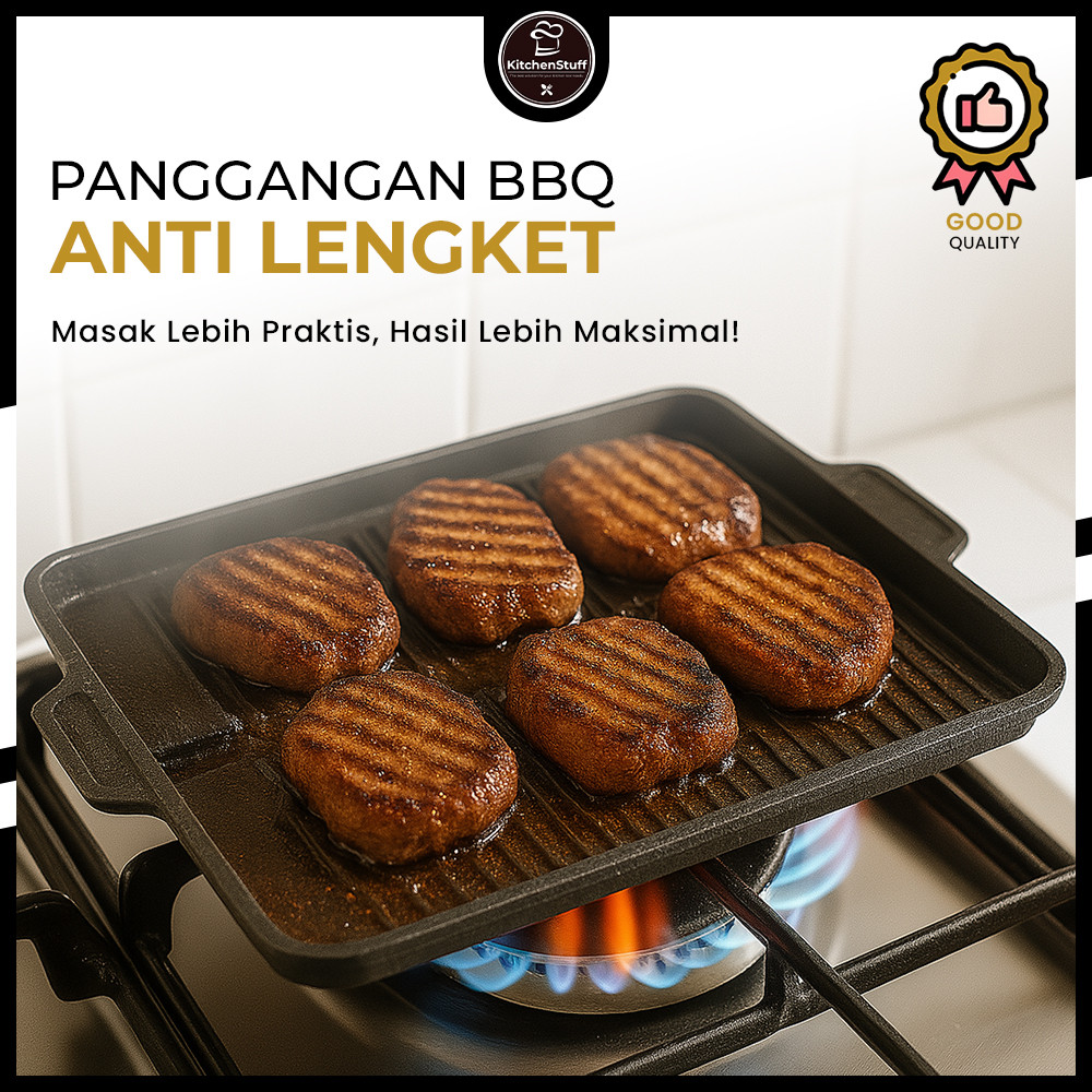 Jual Grill Pan BBQ Yakiniku 37x26cm - Panggangan Anti-Lengket untuk ...