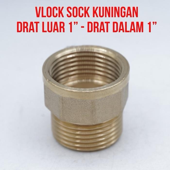 Jual YOLO Vlock Sock Vlok Sok Ring Overloop Nepel Drat Luar 1” ke Drat ...