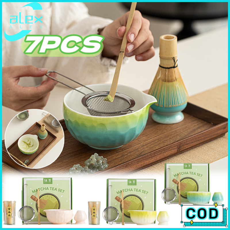 Jual 7 in 1 Matcha Pengaduk Matcha Bambu Paket Lengkap Alat Matcha ...