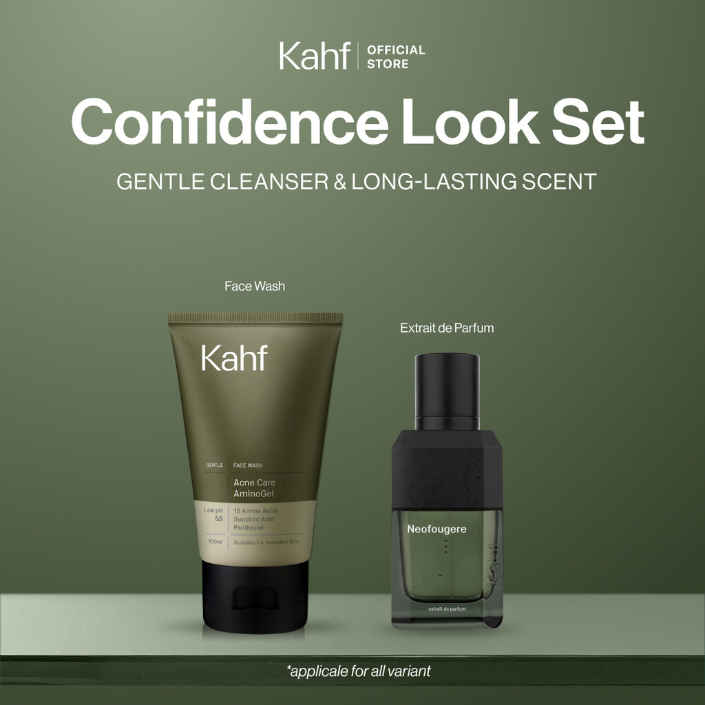 Jual [2IN1 DAILY GENTLE CLEANSER & LONG-LASTING SCENT SET] Kahf Paket ...