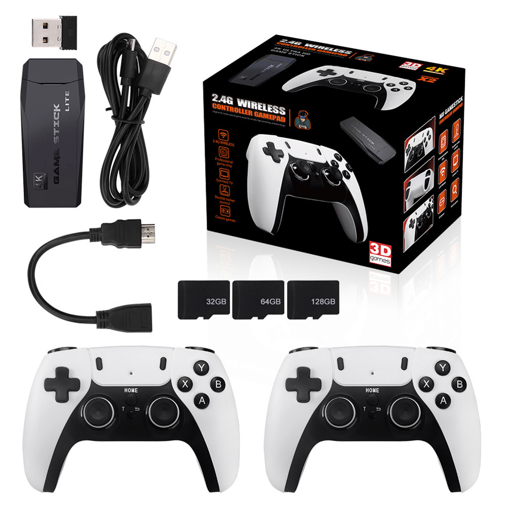 Jual M8 PRO 4K Video Game Console Wireless Controller Gamepad Built-in ...
