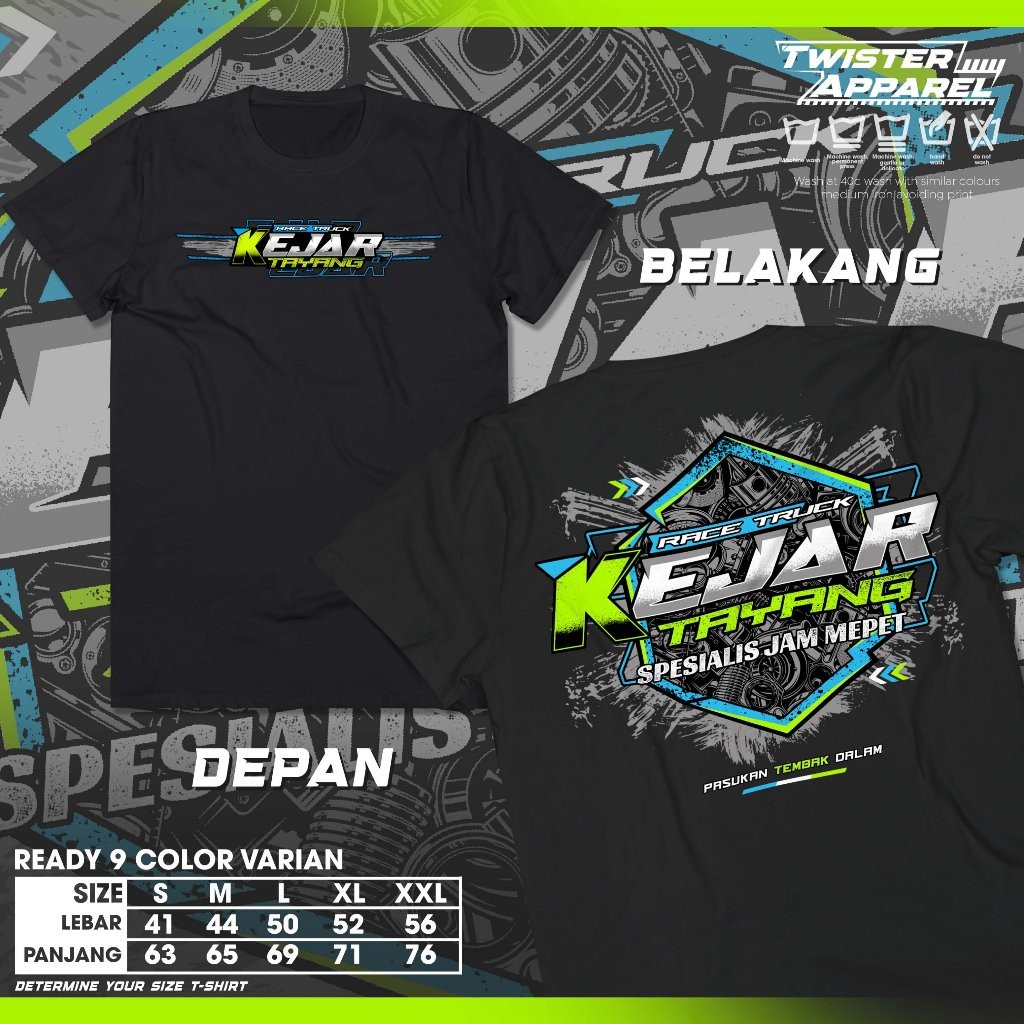 Jual Kaos Race Truck Kejar Tayang Spesialis Jam Mepet Pasukan Tembak ...