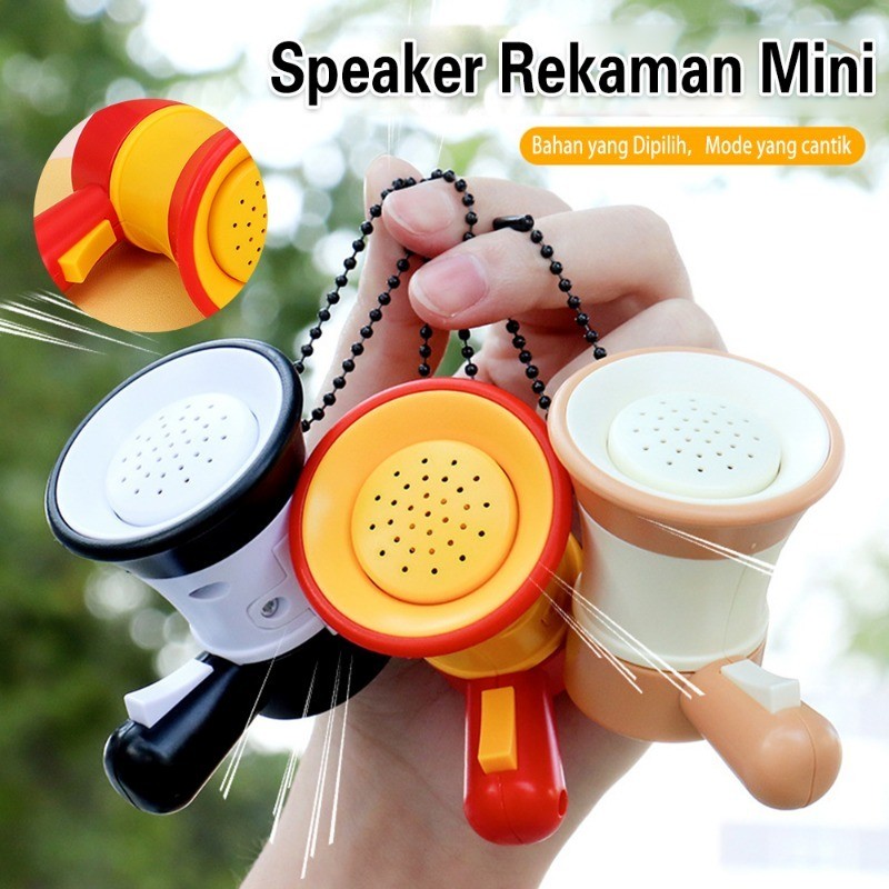 Jual Anak Little Speaker Keychain Dekompresi Mikrofon Penguat Suara ...