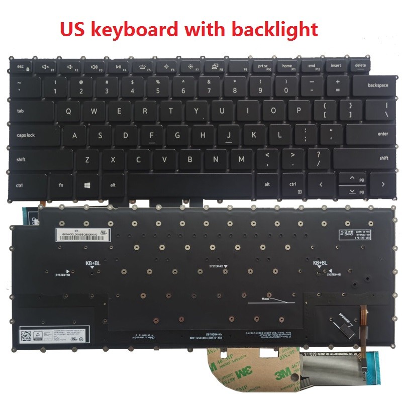 Jual NEW For DELL XPS 15 9500 17 9700 Precision 5550 5750 Russian/US ...