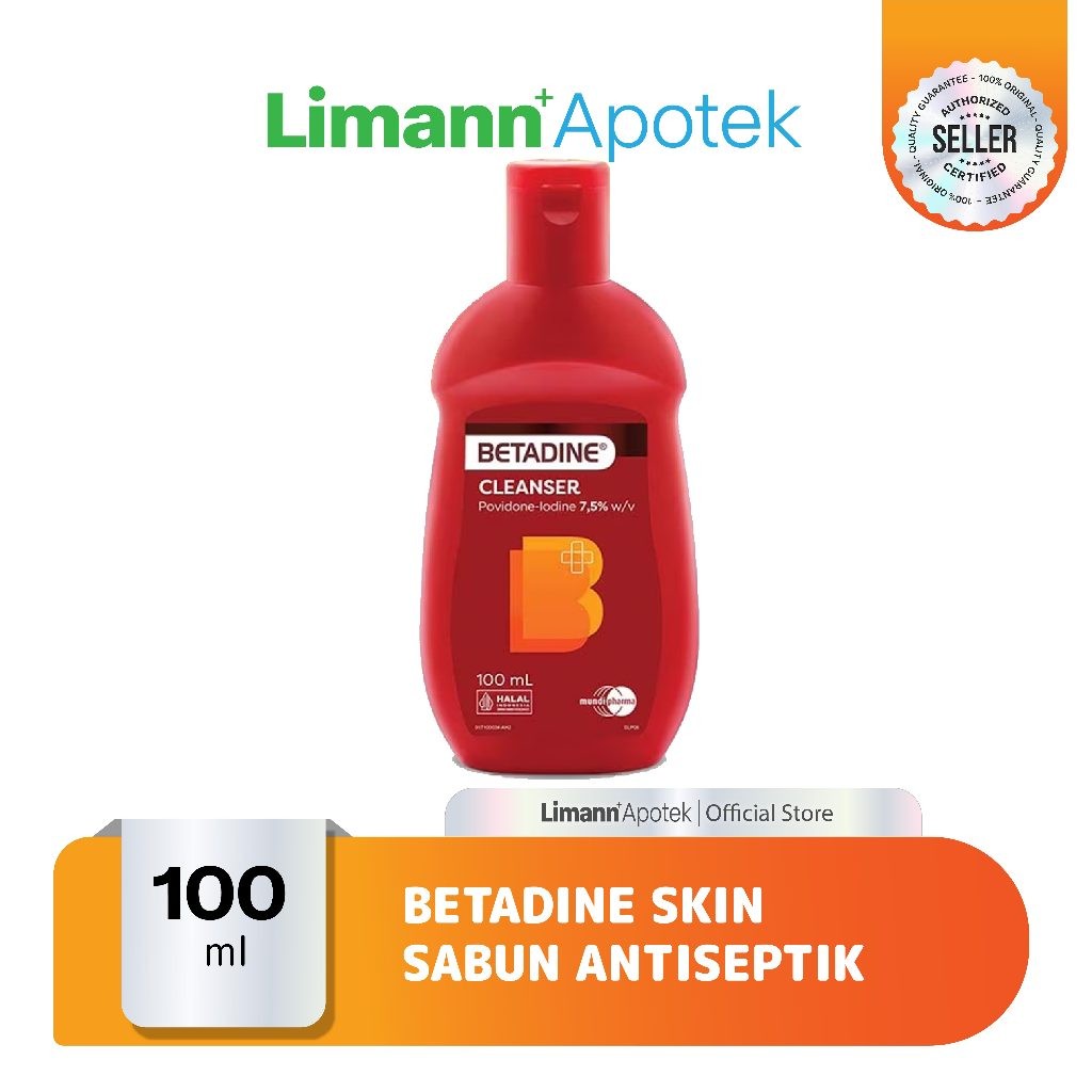 Jual Betadine Skin Sabun Antiseptik Untuk luka 100 ml | Shopee Indonesia