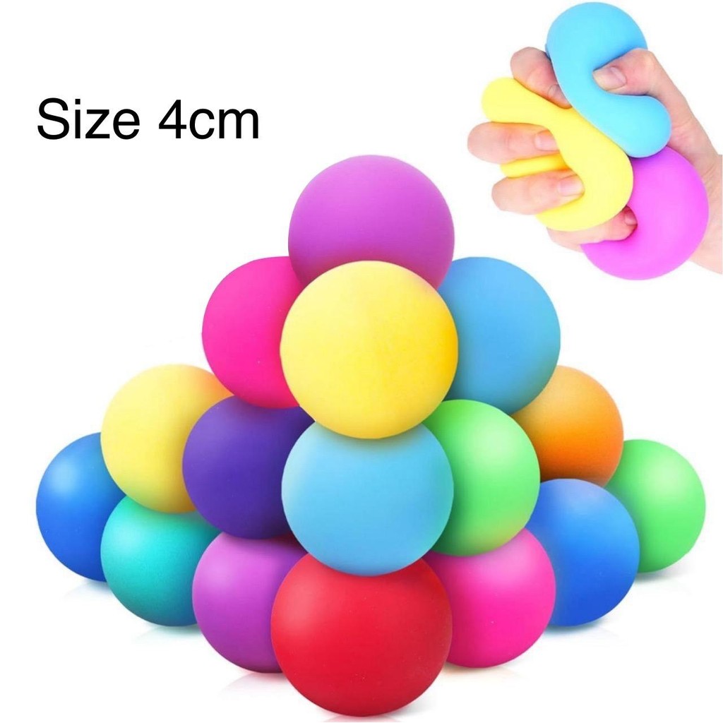 Jual Clover COLORFUL SQUEEZE BALL 4CM mainan anak2 bola anti stress ...
