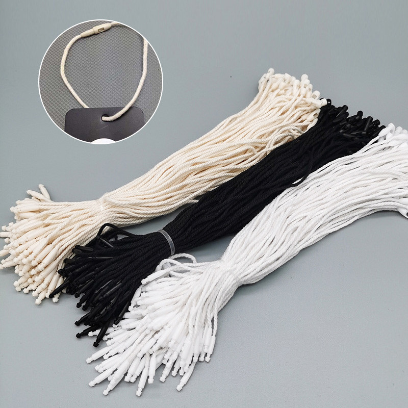 Jual 100pcs Clothing Tag Rope Clothes Lanyard Label Plastic Hangtag ...
