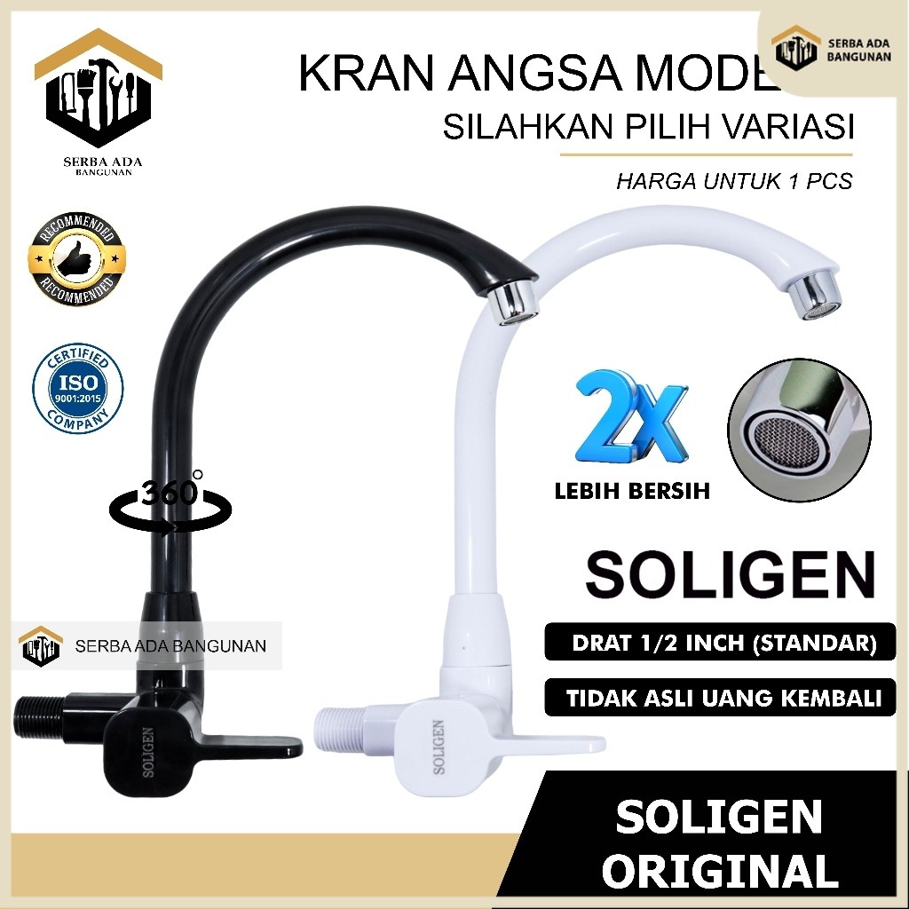 Jual SAB Kran Angsa Tembok PVC New Soligen Keran Air Cuci Piring Sink ...