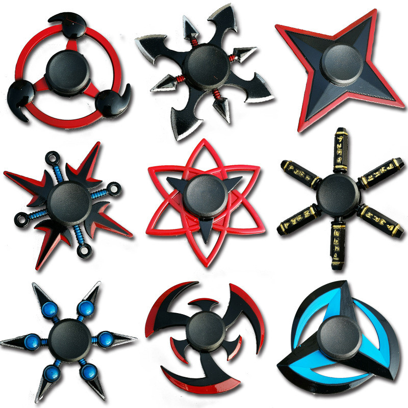 Jual Shuriken Fidget Spinner Ninja Naruto Fuuma Suriken Sharingan ...