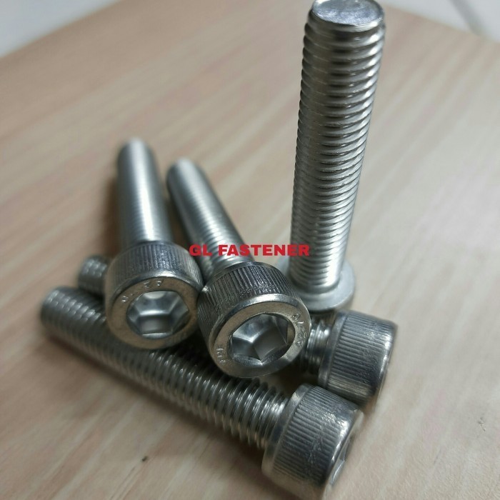 Jual Baut L M10 x 40 Stainless Steel Socket Cap Screw SUS 304 anti Karat | Shopee Indonesia