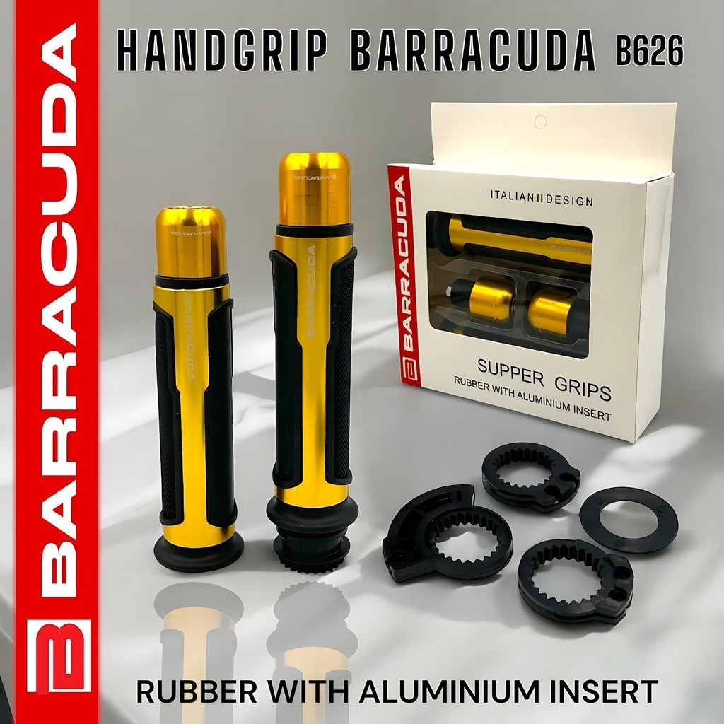 Jual Hand Grip Motor BARRACUDA B626 Aluminium Karet Plus Jalu CNC ...