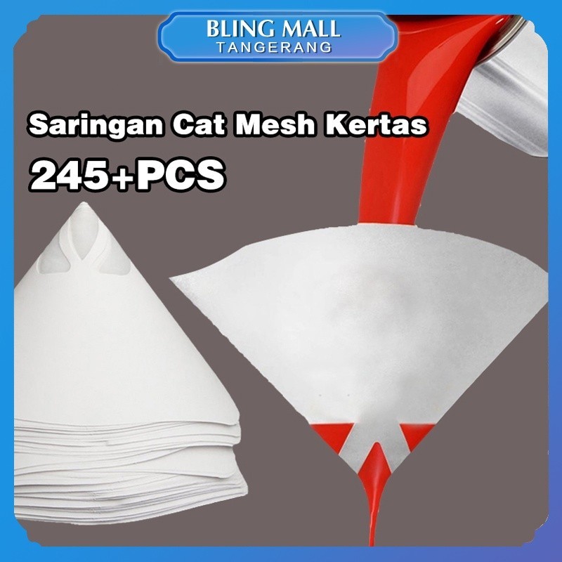 Jual 【250pcs】Mesh Saringan Cat Alat Corong Mesh Kertas Cat Kertas ...