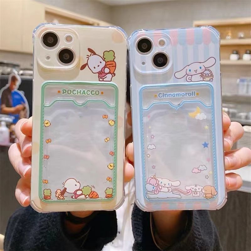 Jual Lembut Silikon Card Holder Hp Lucu Cinnamoroll Casing Redmi 12 Note 13 Pro Plus A3 13c Case