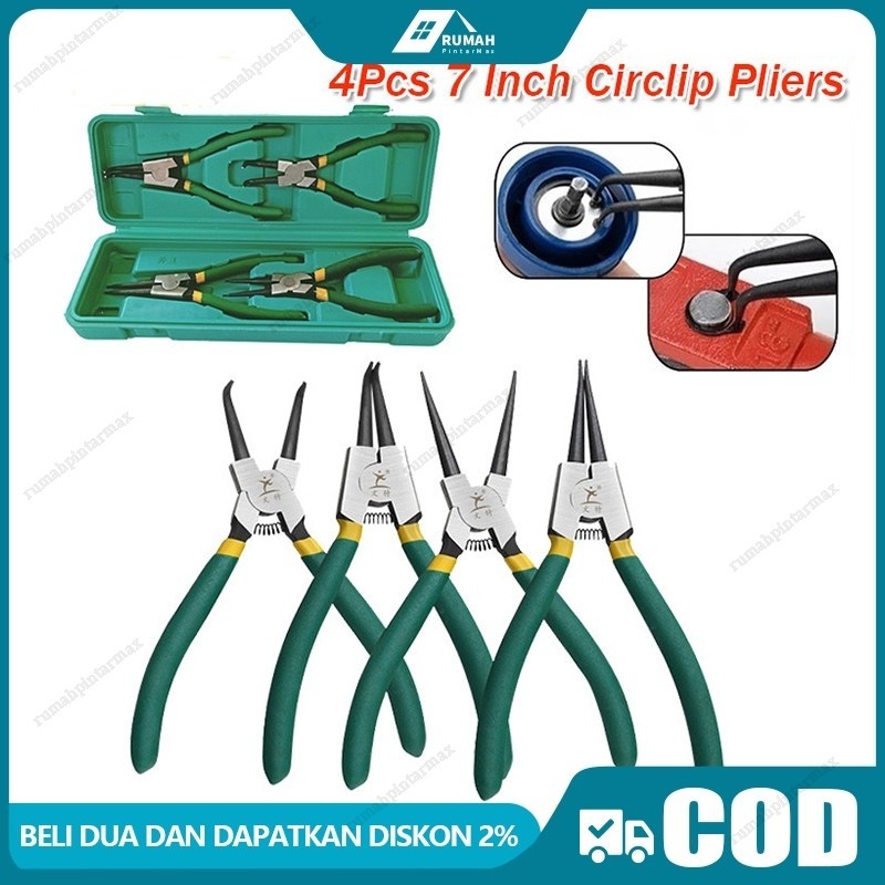 Jual 4 pcs Tang Circlip tang snap ring set 7 Inch Set Tang Circlip ...