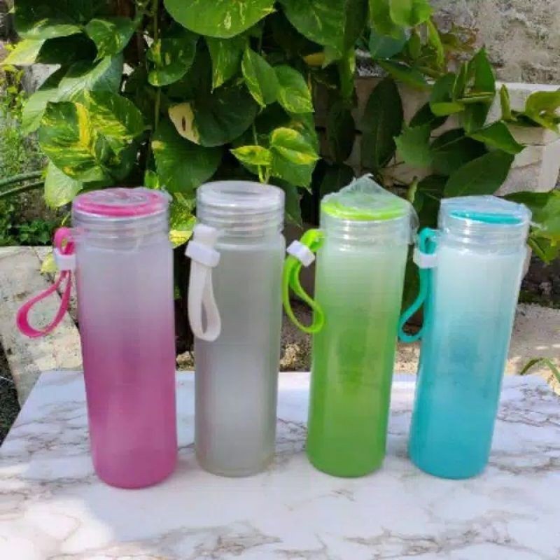Jual BOTOL POLOS HELLO MASTER OMBRE BOTOL KACA TUMBLER GLASS BOTOL KACA ...