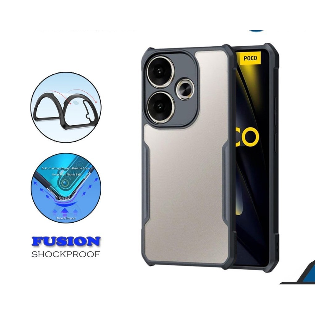 Jual Case Xiaomi Poco F6 5G Mi Casing Fusion Armor Hard Anticrack ...