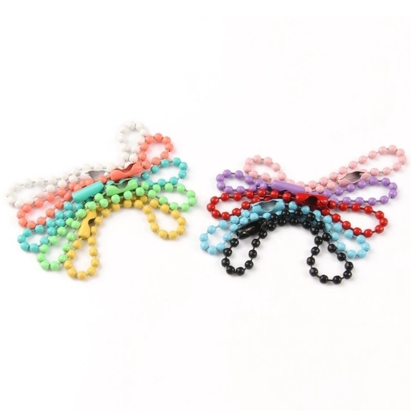 Jual (12 Pcs) Ball Chain Rantai Biji Merica Kecil Gantungan Rantai Bola ...