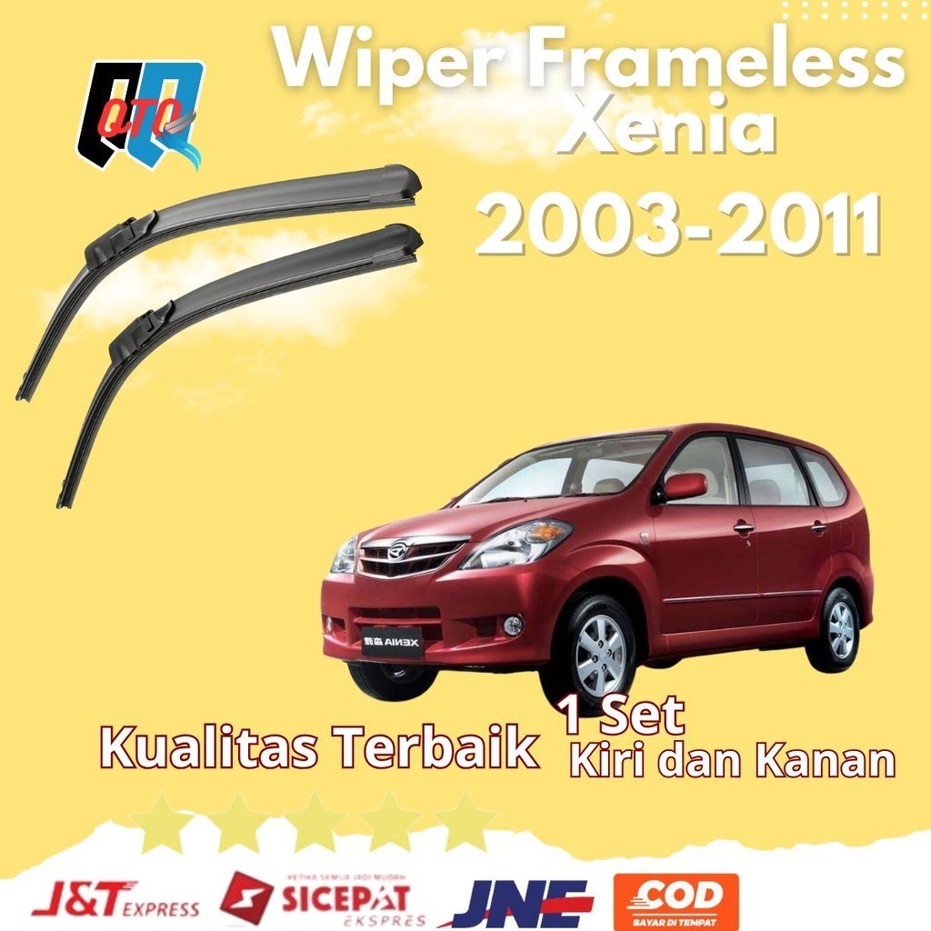 Jual Wiper Frameless Avanza Xenia 1 Set 2 Pcs - Karet Wiper Mobil Toyota Avanza Veloz Daihatsu ...