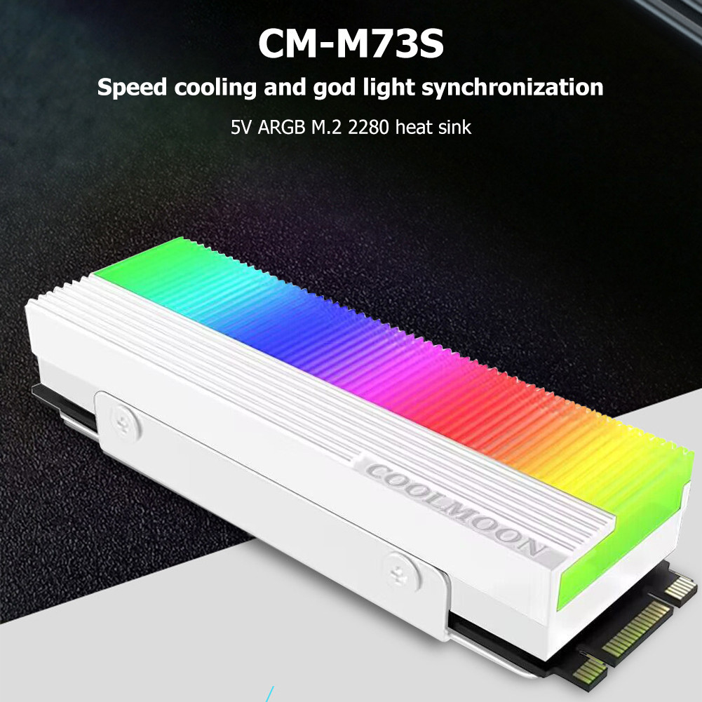 Jual M.2 2280 SSD Heatsink Cooler Hard Disk Heat Sink with Thermal Pad ...