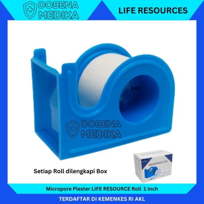 Jual Micropore Life Resources 1 1/2 inch / Plester Luka 1,25 2,5 cm x 4 ...