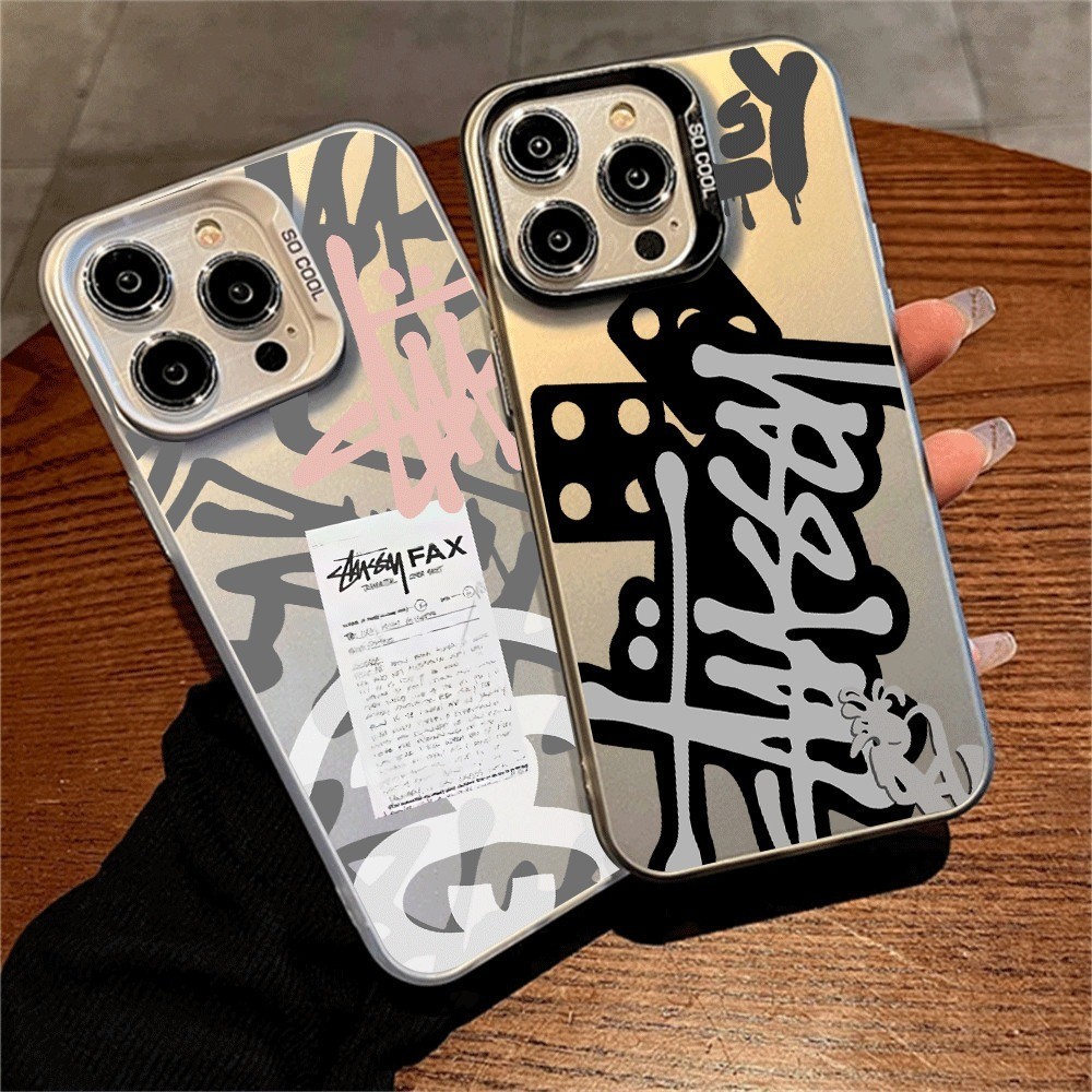 Jual Casing ponsel Stussy label merek trendi buram IMD cocok untuk ...