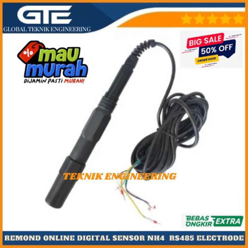 Jual Remond online digital sensor NH4 Ammonium ion RS485 electrode NH4 ...